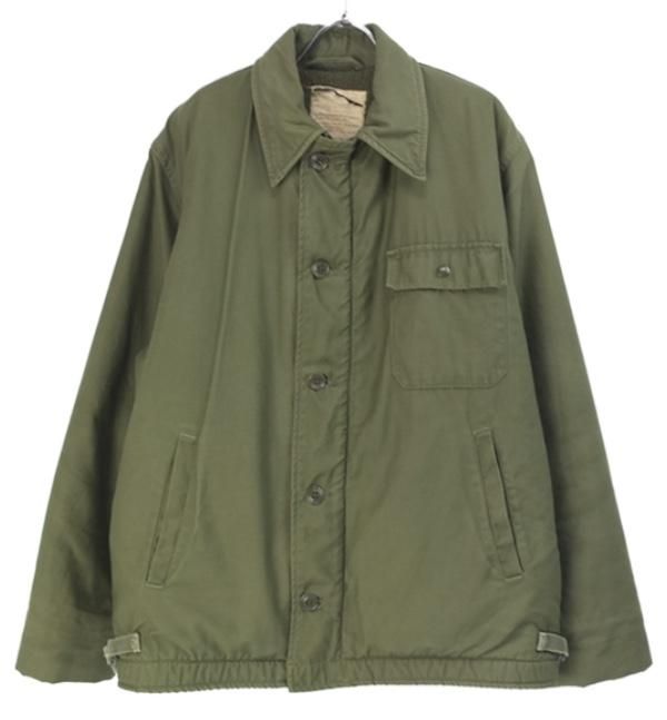 米軍 USN A-2 デッキジャケット L 60's 実物 ジップ難あり 古着 米軍 USN A-2 デッキジャケット L 60's 実物 ジップ難あり 古着