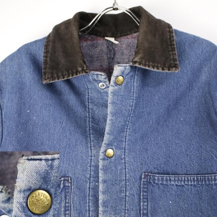 Carters カーターズ デニム カバーオール ペンキ ダメージ 古着 Carters カーターズ デニム カバーオール ペンキ ダメージ 古着