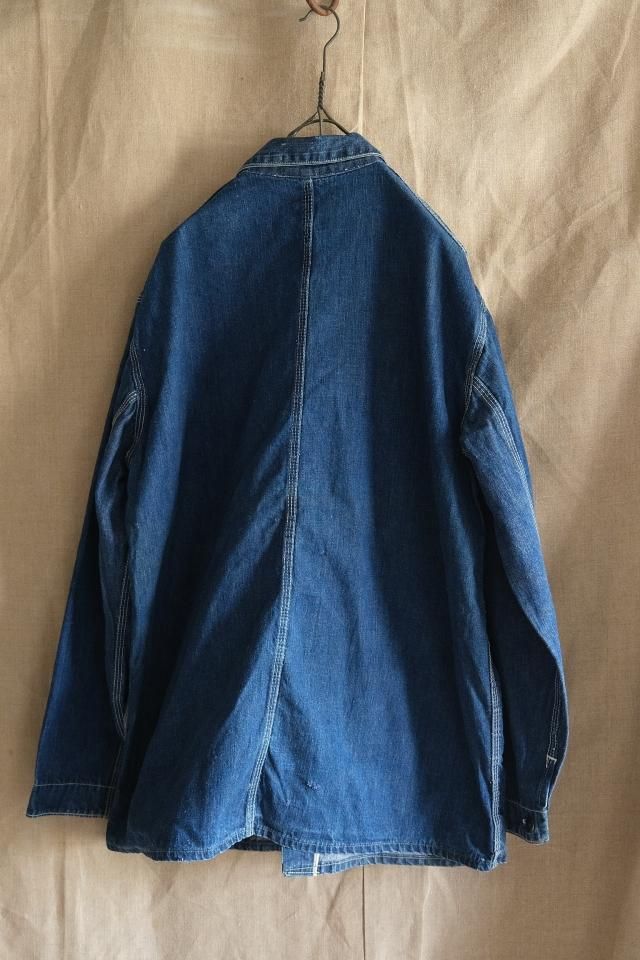 50's US Denim カバーオール 黒ラッカーボタン - jam-clothing 50's US Denim カバーオール 黒ラッカーボタン - jam-clothing