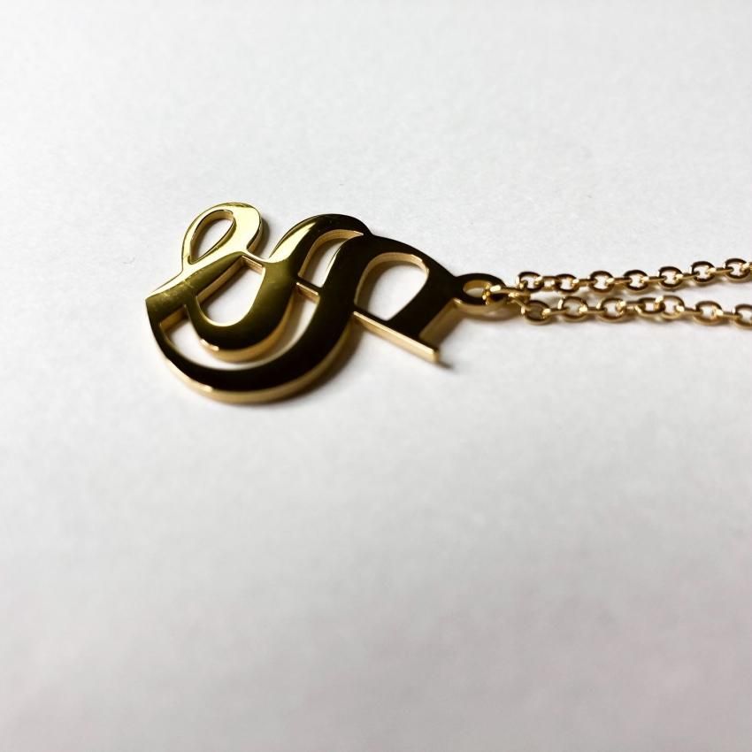 14K Gold Plated Old Englishイニシャルネックレス|海外セレブ 14K Gold Plated Old Englishイニシャルネックレス|海外セレブ
