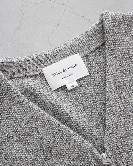 STILL BY HAND / スティル バイ ハンド】 7G Mix Color Zip Knit STILL BY HAND / スティル バイ ハンド】 7G Mix Color Zip Knit