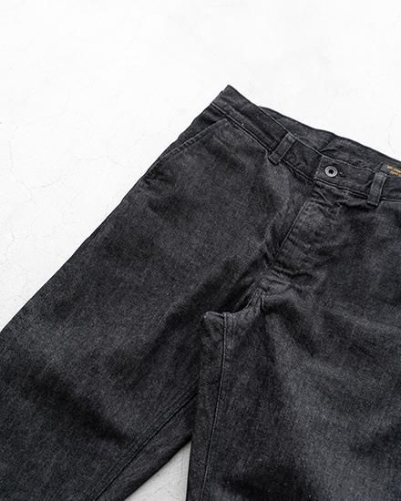 AGE OLD】Black Denim Slacks “Deadstock Cone Mills White Oak AGE OLD】Black Denim Slacks “Deadstock Cone Mills White Oak