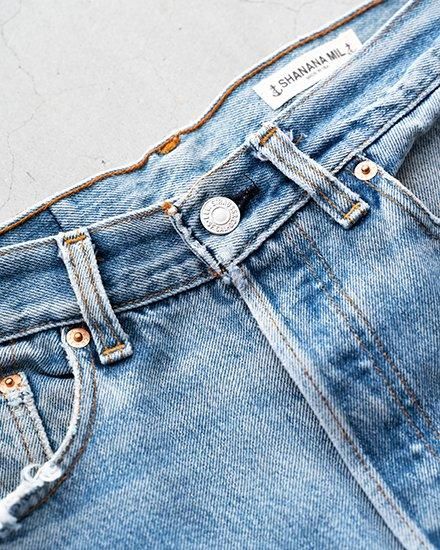 SHANANA MIL】Used Made In USA Denim『Hand Embroidery Daisy』 SHANANA MIL】Used Made In USA Denim『Hand Embroidery Daisy』