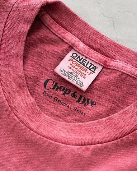 ONEITA】×【Fort General Store】Chop & Dye S/S Power Tee ONEITA】×【Fort General Store】Chop & Dye S/S Power Tee