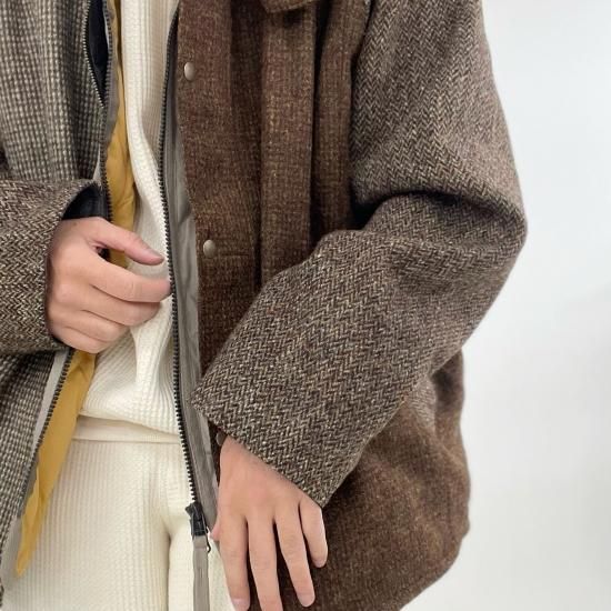 Yoused (ユーズド) / HARRIS TWEED DRIVERS JACKET / BRW Yoused (ユーズド) / HARRIS TWEED DRIVERS JACKET / BRW
