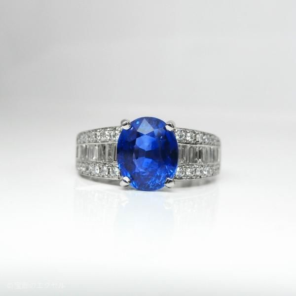 スリランカ産サファイア ダイヤモンドリング SA 2.25ct D 0.46ct スリランカ産サファイア ダイヤモンドリング SA 2.25ct D 0.46ct
