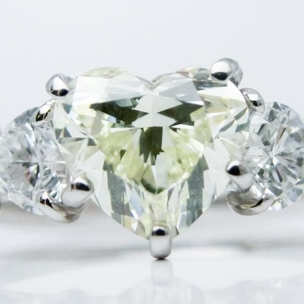 ハートシェイプダイヤモンドリング D 1.01ct LY-SI1 D 0.70ct ハートシェイプダイヤモンドリング D 1.01ct LY-SI1 D 0.70ct