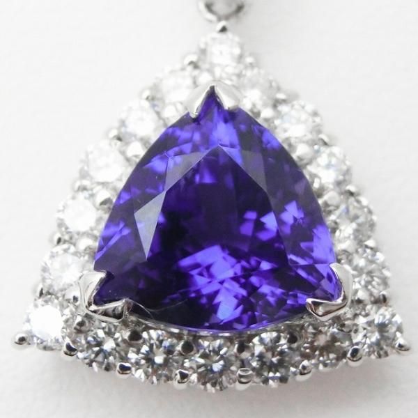 トリリアントタンザナイト ダイヤモンドネックレス TA 3.54ct D トリリアントタンザナイト ダイヤモンドネックレス TA 3.54ct D