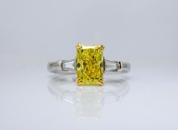 ファンシーインテンスイエローダイヤモンドリング D 1.593ct FIY ファンシーインテンスイエローダイヤモンドリング D 1.593ct FIY