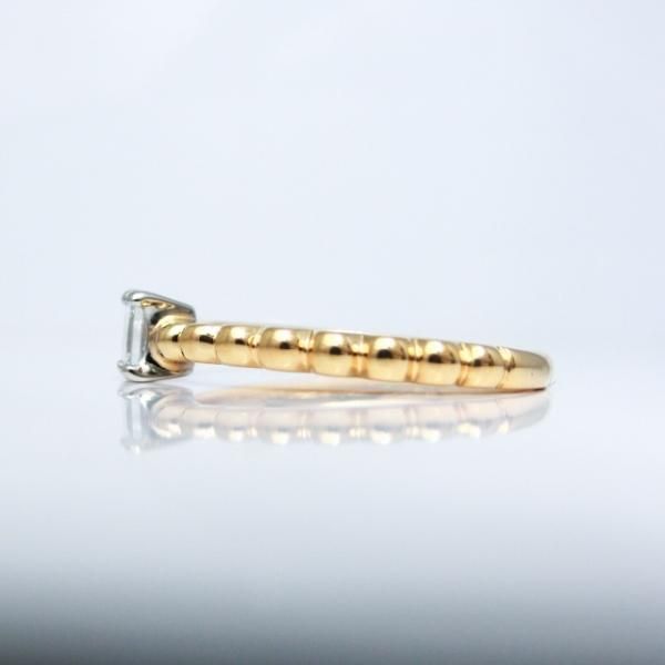 プリンセスカットダイヤモンドリング D 0.255ct F-SI1 K18/Pt900 プリンセスカットダイヤモンドリング D 0.255ct F-SI1 K18/Pt900