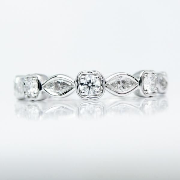 マーキスカットダイヤモンドハーフエタニティリング D 0.33ct マーキスカットダイヤモンドハーフエタニティリング D 0.33ct