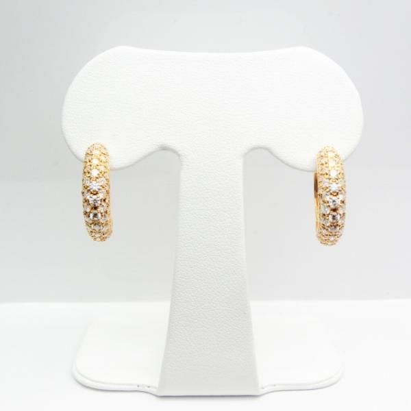 パヴェダイヤモンドピアス D 2.00ct K18YG BOUTIQUE LINE パヴェダイヤモンドピアス D 2.00ct K18YG BOUTIQUE LINE