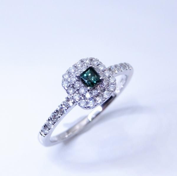 ブラジル産アレキサンドライト ダイヤモンドリング AX 0.13ct D ブラジル産アレキサンドライト ダイヤモンドリング AX 0.13ct D