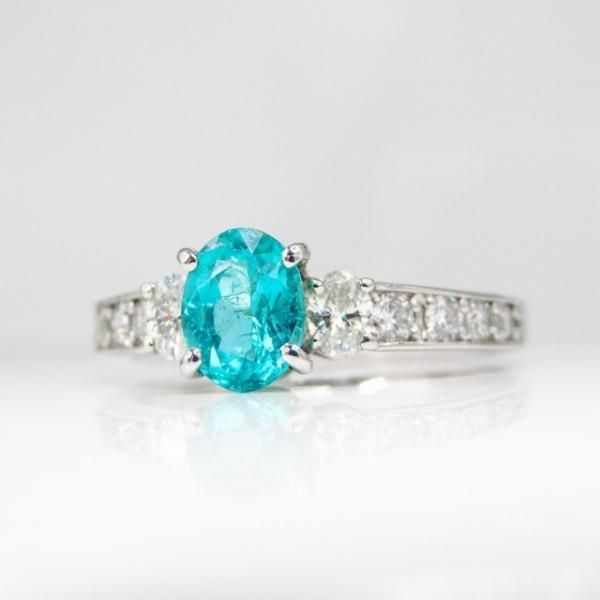 ブラジル産パライバトルマリン ダイヤモンドリング PA 0.553ct ブラジル産パライバトルマリン ダイヤモンドリング PA 0.553ct