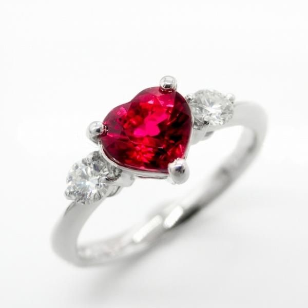 ハートシェイプルビー ダイヤモンドリング R 1.08ct D 0.20ct ハートシェイプルビー ダイヤモンドリング R 1.08ct D 0.20ct