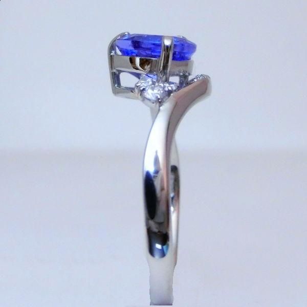 ハートシェイプタンザナイト ダイヤモンドリング TA 1.45ct D ハートシェイプタンザナイト ダイヤモンドリング TA 1.45ct D
