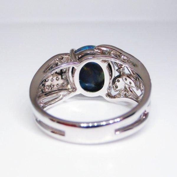 ブラックオパール ダイヤモンドリング BO 2.87ct D 0.32ct Pt900 ブラックオパール ダイヤモンドリング BO 2.87ct D 0.32ct Pt900