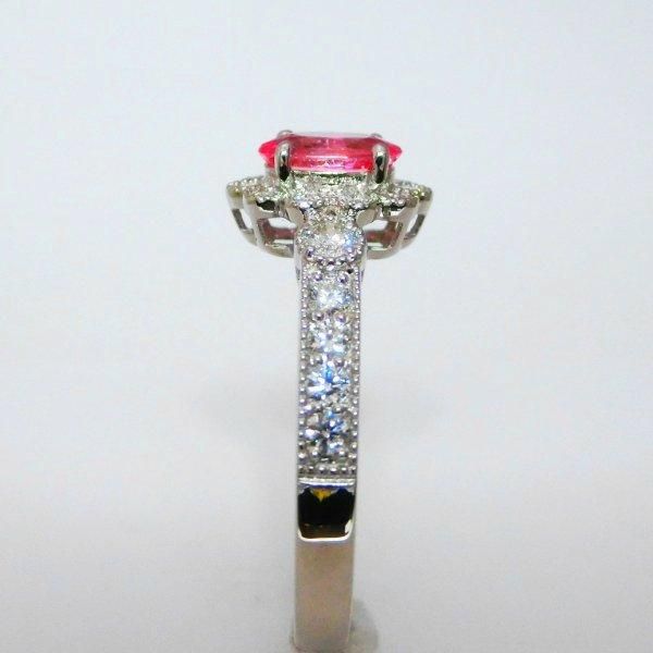 パパラチアサファイア ダイヤモンドリング PDS 0.579ct D 0.33ct パパラチアサファイア ダイヤモンドリング PDS 0.579ct D 0.33ct