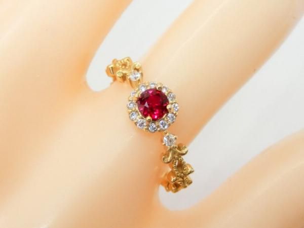 ミャンマー産ルビー ダイヤモンドリング R 0.32ct D 0.10ct ミャンマー産ルビー ダイヤモンドリング R 0.32ct D 0.10ct