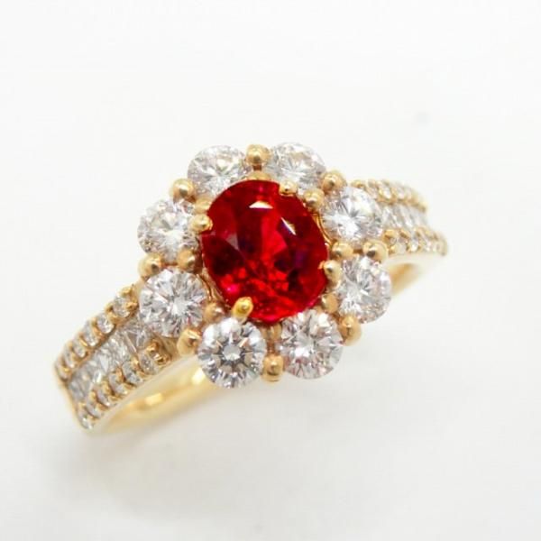 クリムゾンレッドカラールビー ダイヤモンドリング R 1.01ct D クリムゾンレッドカラールビー ダイヤモンドリング R 1.01ct D