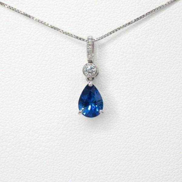 非加熱ブルーサファイア ダイヤモンドネックレス SA 0.68ct D 非加熱ブルーサファイア ダイヤモンドネックレス SA 0.68ct D