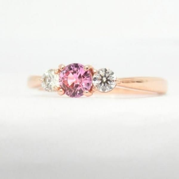 パパラチアサファイア ダイヤモンドリング PDS 0.298ct D 0.16ct パパラチアサファイア ダイヤモンドリング PDS 0.298ct D 0.16ct
