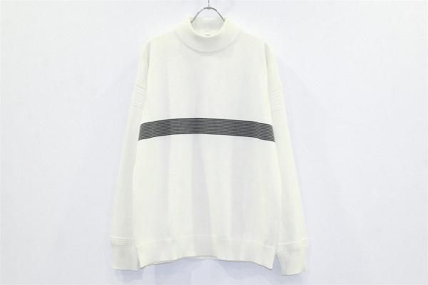 YASHIKI | ヤシキ Kaiko Line Mock Knit(WHITE) / ラインモック YASHIKI | ヤシキ Kaiko Line Mock Knit(WHITE) / ラインモック