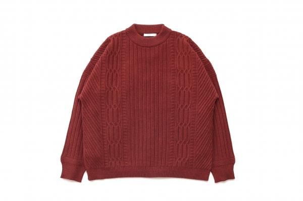 YASHIKI / Wadachi Knit(BURGUNDY) | ワダチニット(バーガンディ YASHIKI / Wadachi Knit(BURGUNDY) | ワダチニット(バーガンディ