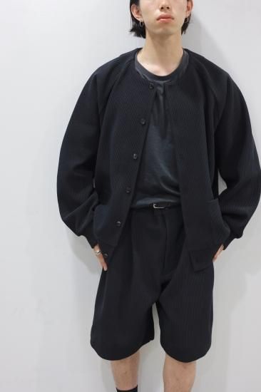 stein | シュタイン GRADATION PLEATS SHORT TROUSERS(BLACK stein | シュタイン GRADATION PLEATS SHORT TROUSERS(BLACK