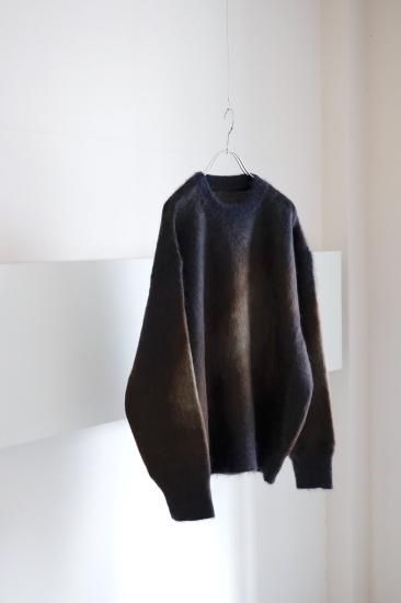 stein | シュタイン GRADATION MOHAIR KNIT LS(CAMEL NAVY stein | シュタイン GRADATION MOHAIR KNIT LS(CAMEL NAVY