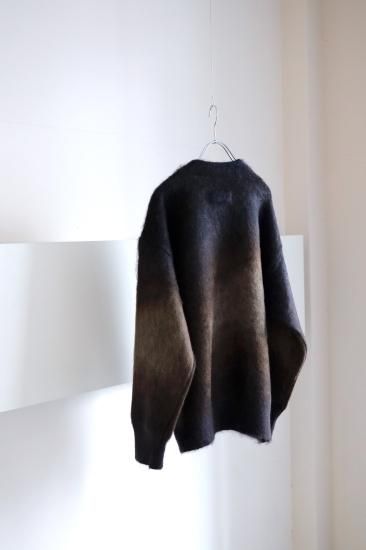 stein | シュタイン GRADATION MOHAIR KNIT LS(CAMEL NAVY stein | シュタイン GRADATION MOHAIR KNIT LS(CAMEL NAVY