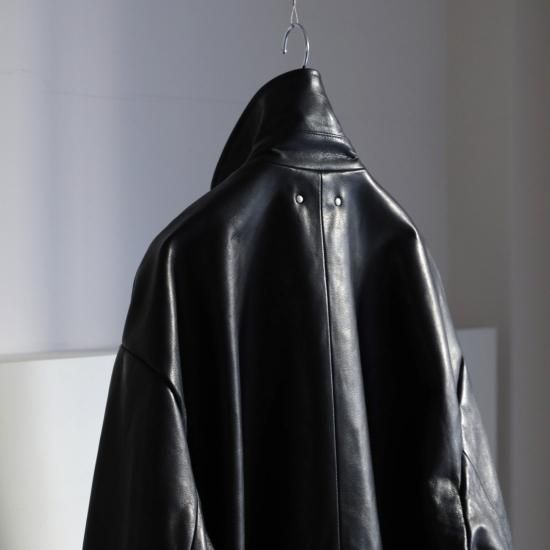 stein | シュタイン LEATHER ZIP BLOUSON(BLACK) / レザージップ stein | シュタイン LEATHER ZIP BLOUSON(BLACK) / レザージップ