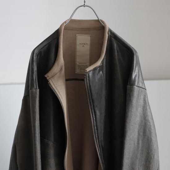 ANTHEM A / BROKEN CRACK PRINT ZIP SWEAT(BROWN) | ブロークン ANTHEM A / BROKEN CRACK PRINT ZIP SWEAT(BROWN) | ブロークン