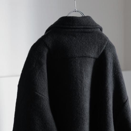 YOKE | WOOL FREECE HALF ZIP PULLOVER(BLACK) | ウールフリース YOKE | WOOL FREECE HALF ZIP PULLOVER(BLACK) | ウールフリース