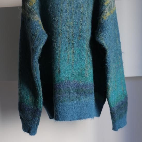 YOKE | TREE JAQUARD MOHAIR SWEATER(GREEN) | ツリージャガード YOKE | TREE JAQUARD MOHAIR SWEATER(GREEN) | ツリージャガード