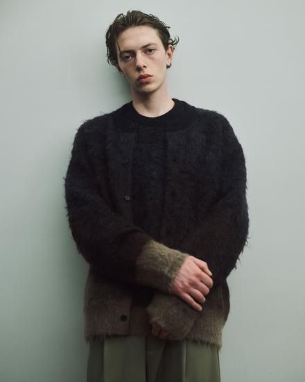 ssstein | シュタイン GRADATION MOHAIR KNIT LS(KHAKI/DARK ssstein | シュタイン GRADATION MOHAIR KNIT LS(KHAKI/DARK