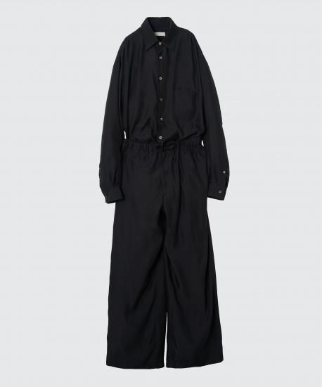 YOKE | CUPRO JUMP SUIT(BLACK) | キュプラジャンプスーツ YOKE | CUPRO JUMP SUIT(BLACK) | キュプラジャンプスーツ