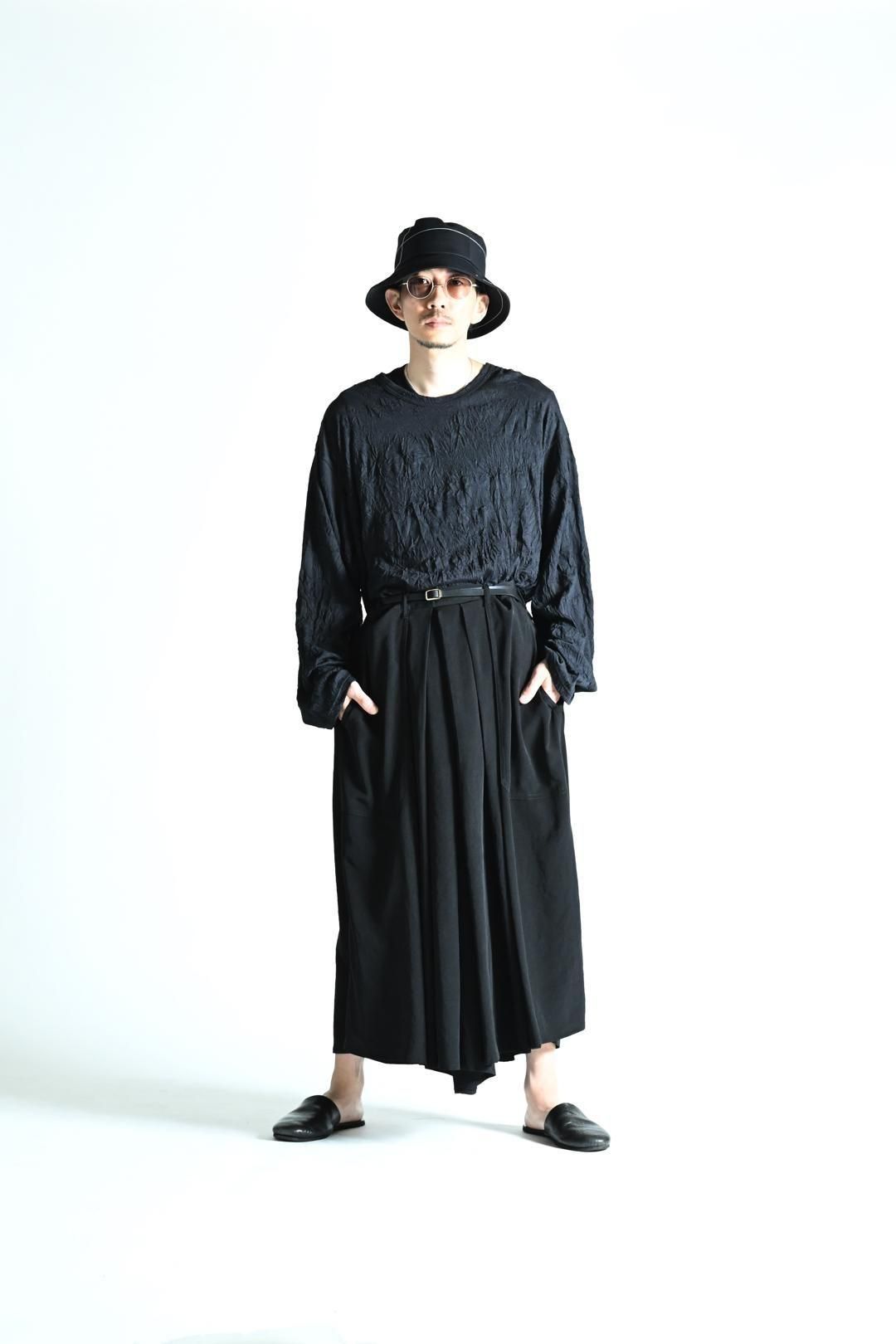 Yohji Yamamoto POUR HOMME トリアセテートタキシードクロス袴 Yohji Yamamoto POUR HOMME トリアセテートタキシードクロス袴