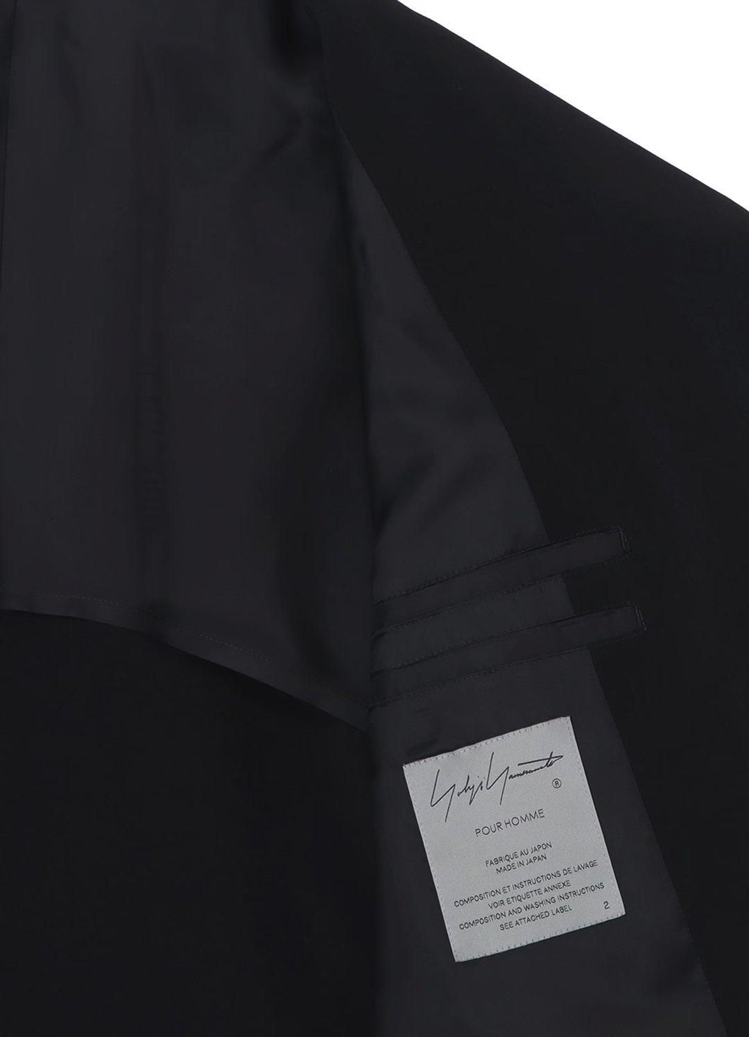 Yohji Yamamoto POUR HOMME トリアセテートタキシードクロス Yohji Yamamoto POUR HOMME トリアセテートタキシードクロス