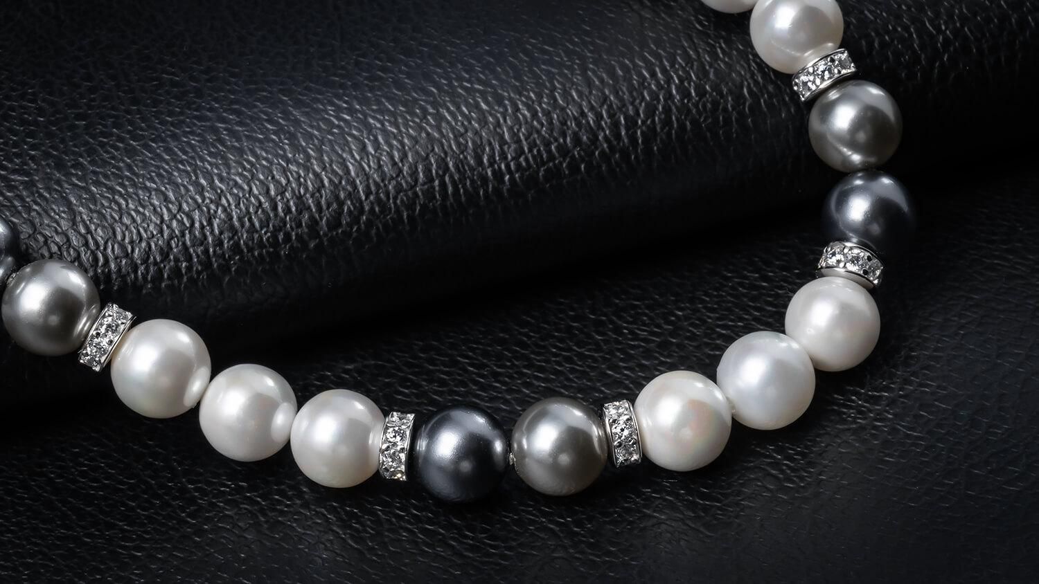 シルバー パールネックレス 幅7mm 45cm-50cm ASPN-002 シルバー パールネックレス 幅7mm 45cm-50cm ASPN-002