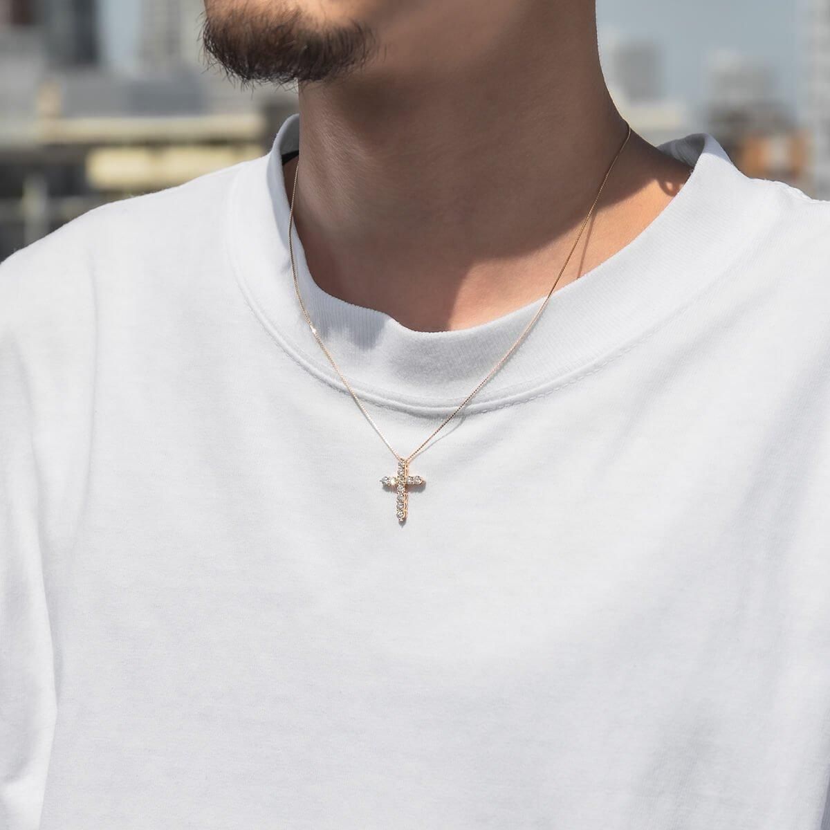 ダイヤモンド 18K イエローゴールド ネックレス&ペンダント 45cm ダイヤモンド 18K イエローゴールド ネックレス&ペンダント 45cm