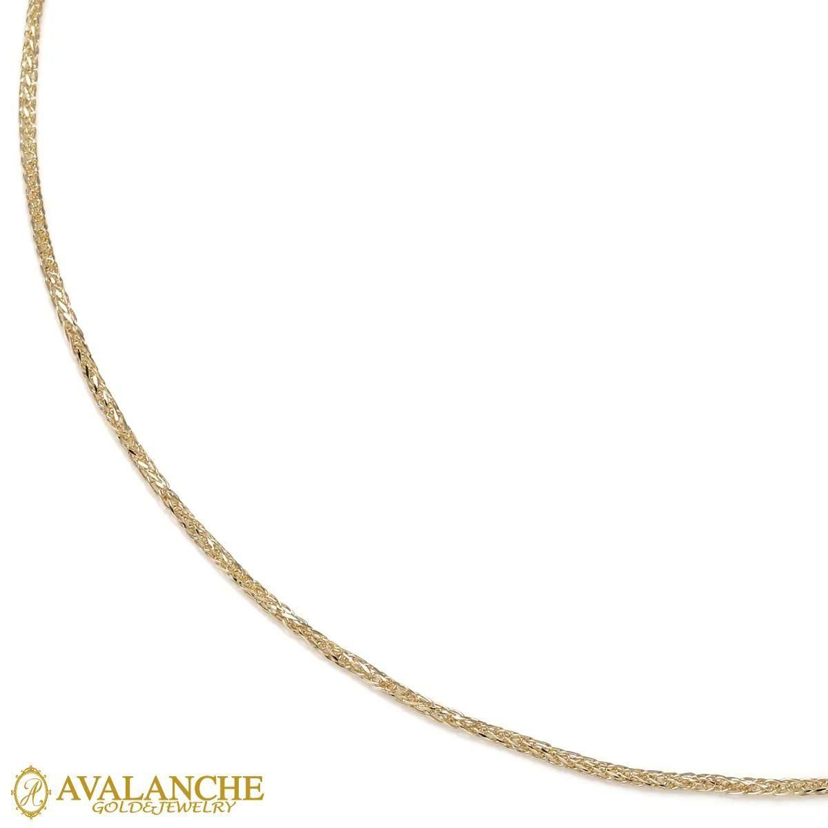 10K イエローゴールド フランクリンネックレス 幅1mm 40cm-55cm KKP6643 - AVALANCHE OFFICIAL STORE
