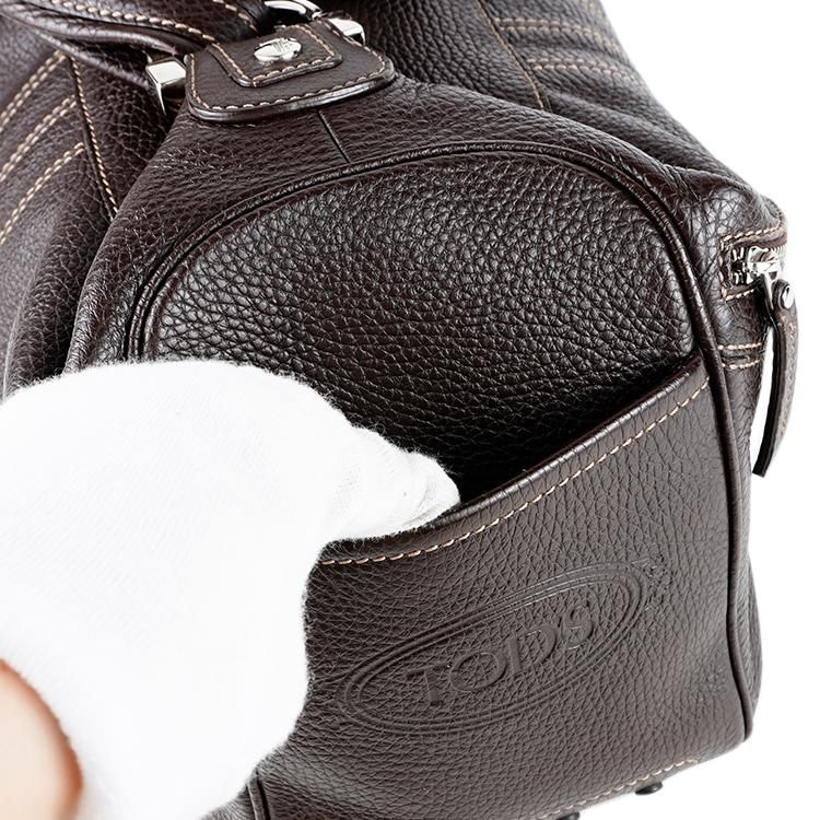 レザーハンドバッグ ブラウン ヴィンテージ|トッズ TOD'S レザーハンドバッグ ブラウン ヴィンテージ|トッズ TOD'S