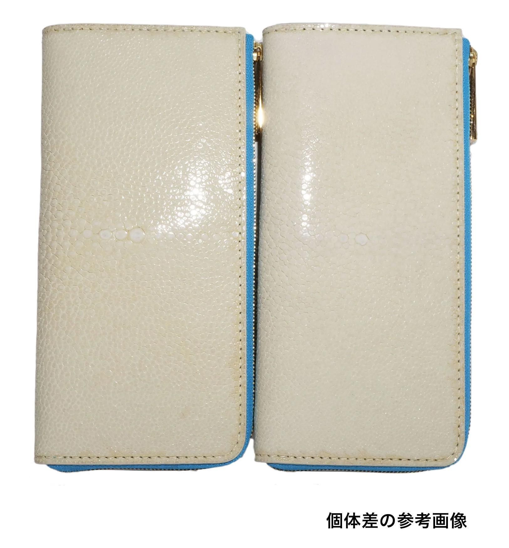長財布 L型ファスナー ポリッシュ ミルキーホワイト(中 長財布 L型ファスナー ポリッシュ ミルキーホワイト(中