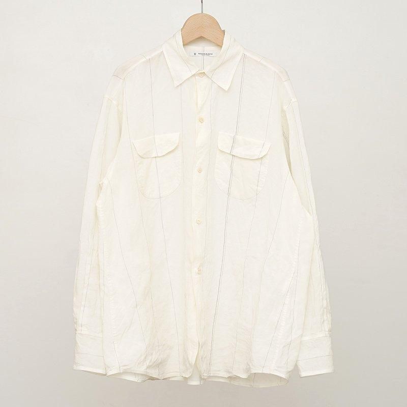 MAATEE&SONS マーティーアンドサンズ】NOT A PLAIN SHIRTS WHITE MAATEE&SONS マーティーアンドサンズ】NOT A PLAIN SHIRTS WHITE