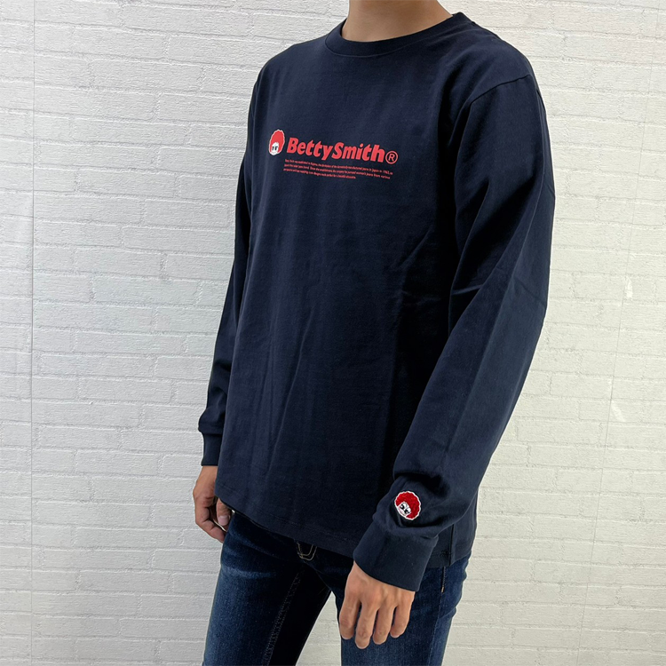 ロゴロングTシャツ(#02 ネイビー) - ベティスミス Betty Smith ロゴロングTシャツ(#02 ネイビー) - ベティスミス Betty Smith