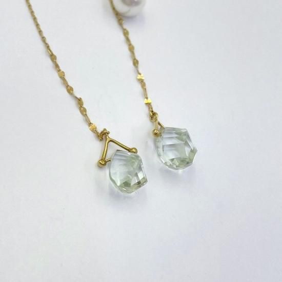 10SALE】K18 アクアマリンピアス(ペア2個セット) - 鬼阿弥 10SALE】K18 アクアマリンピアス(ペア2個セット) - 鬼阿弥