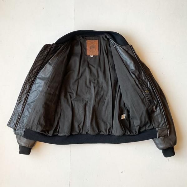 1980's 『GOLDEN BEAR』LEATHER MA-1 JACKET (40) - JENCO 1980's 『GOLDEN BEAR』LEATHER MA-1 JACKET (40) - JENCO