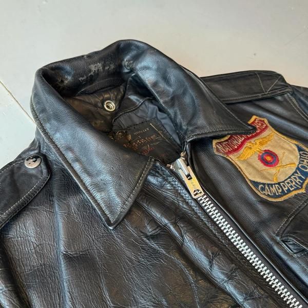 1950〜60's 『SCHOTT』 LEATHER POLICE MAN JACKET (38〜40 1950〜60's 『SCHOTT』 LEATHER POLICE MAN JACKET (38〜40