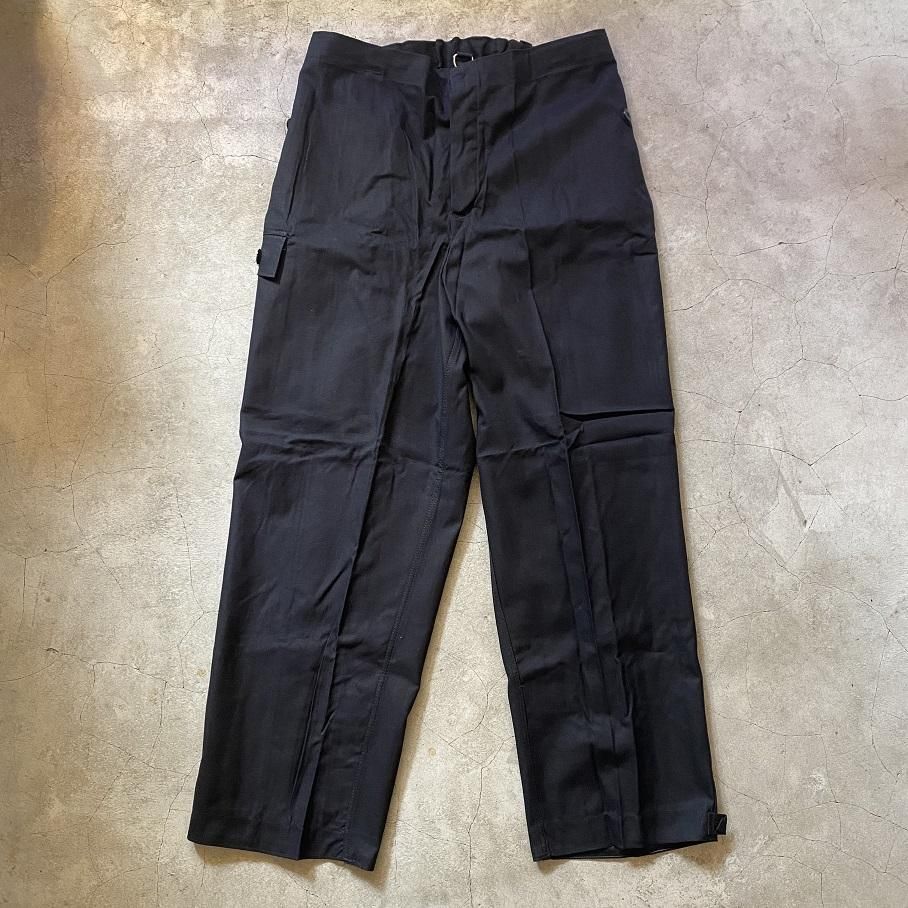 N.O.S. 1960's~1970's East German Army ”Black Work Trousers N.O.S. 1960's~1970's East German Army ”Black Work Trousers